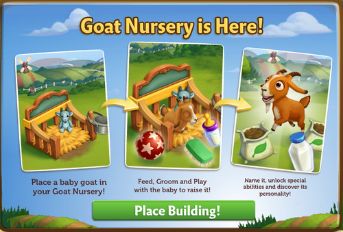 Comment utiliser la nurserie pour chèvres ? — FarmVille 2 Centre d'aide